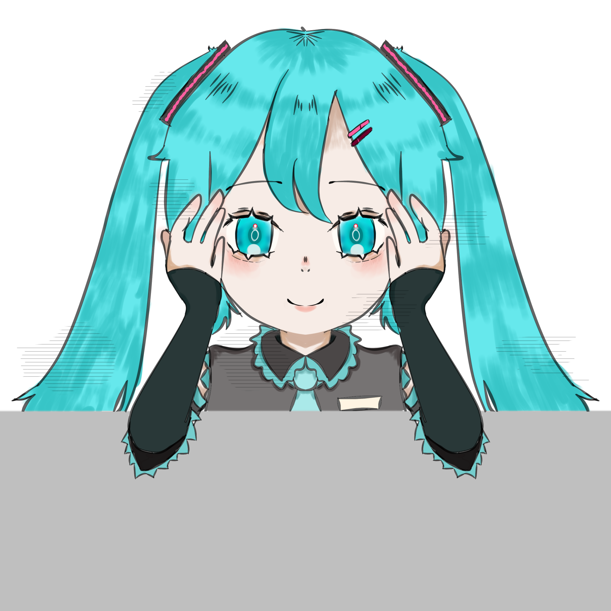 Miku colored - ibisPaint