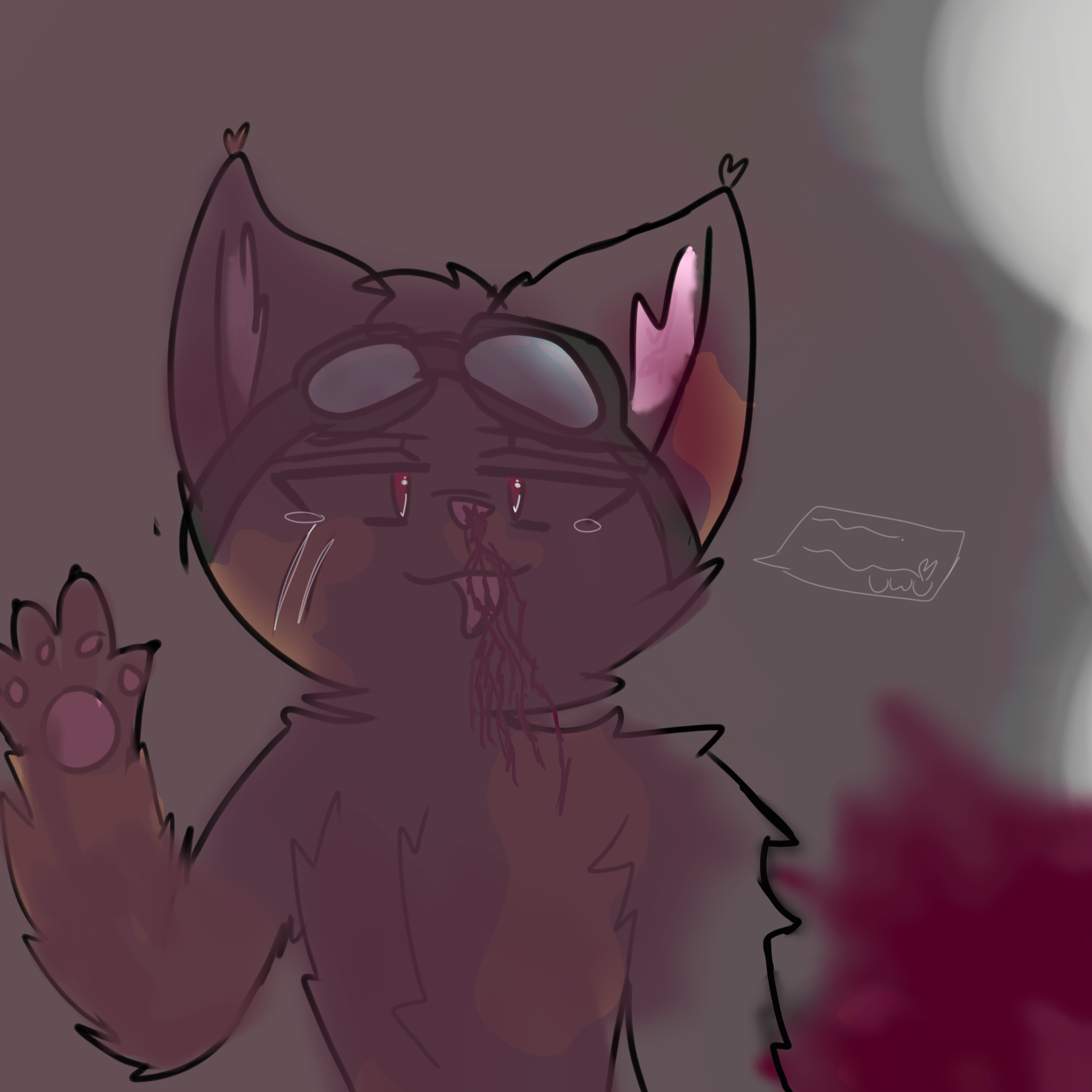 A bobcat in my mind - ibisPaint