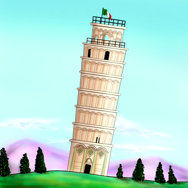 torre de pisa - ibisPaint