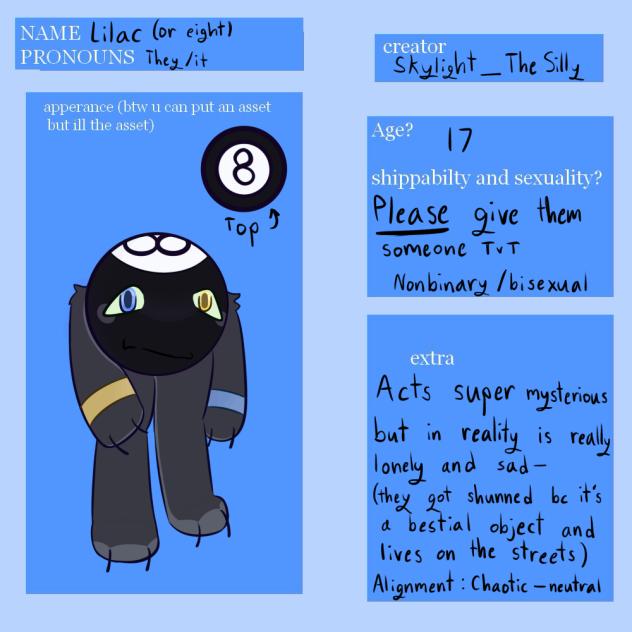 Object oc character zheet thing - ibisPaint