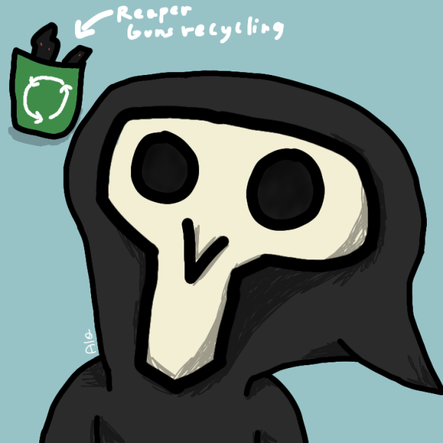 Grim Reaper recycling love - ibisPaint