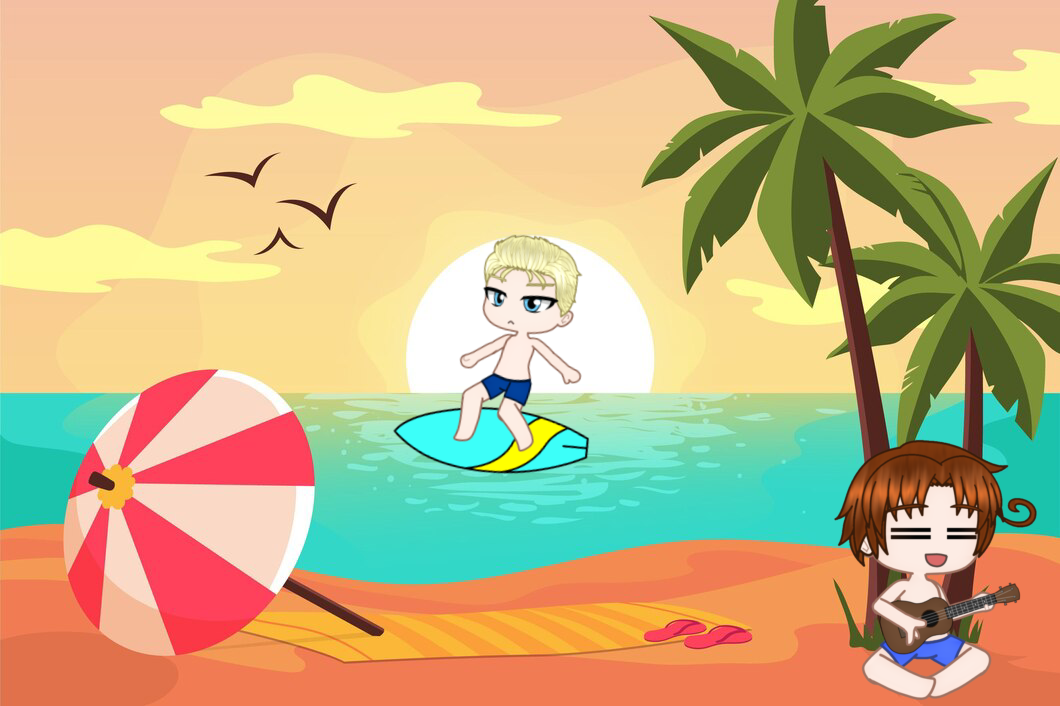 Hetalia on Hawaii - ibisPaint