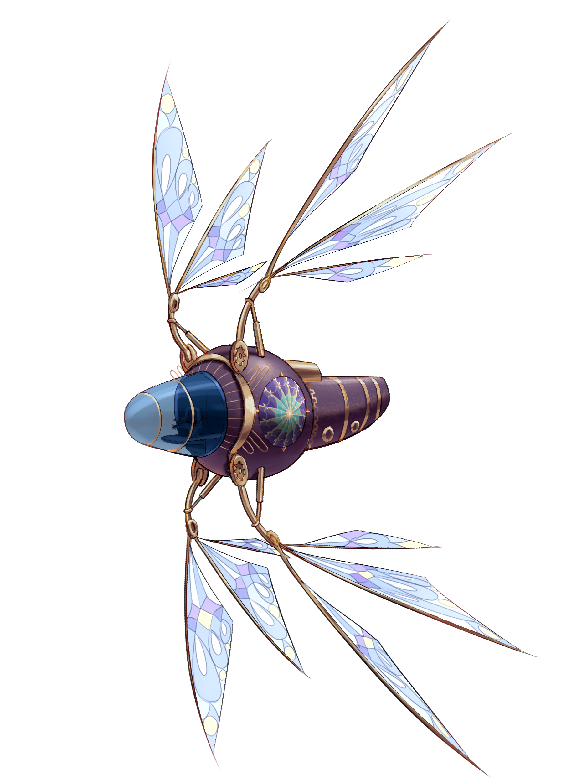 steampunk fly machine - ibisPaint