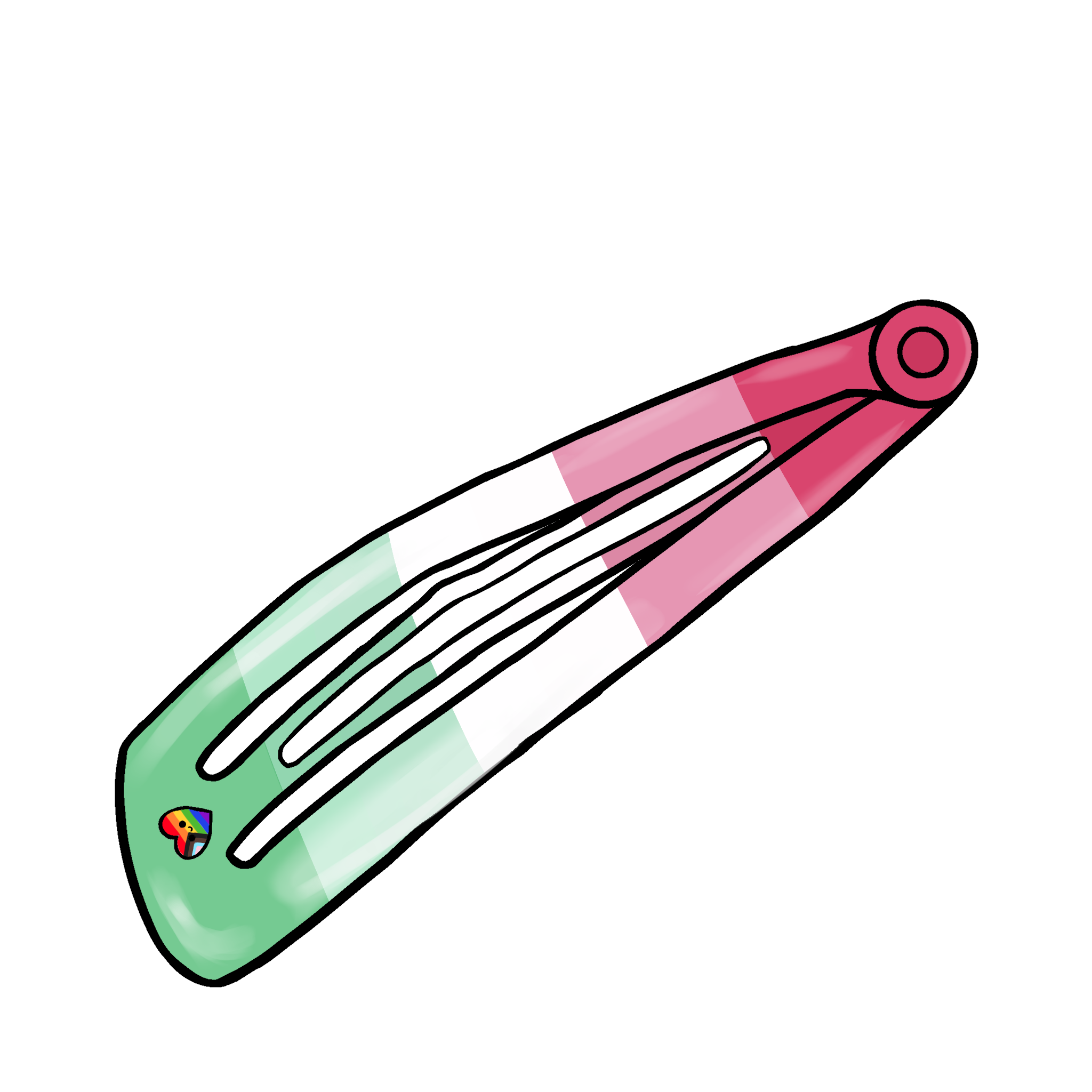Pride Flag Barrette - Abro - ibisPaint