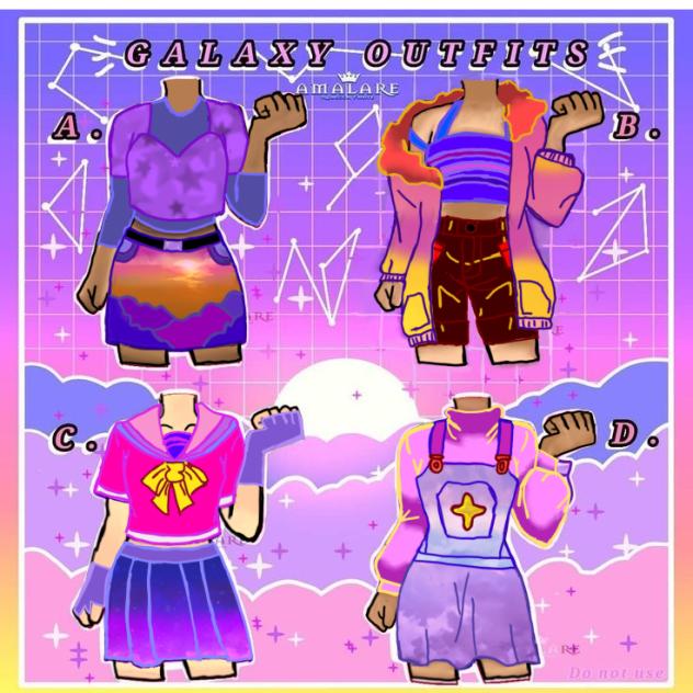 Galaxies outfit update - ibisPaint