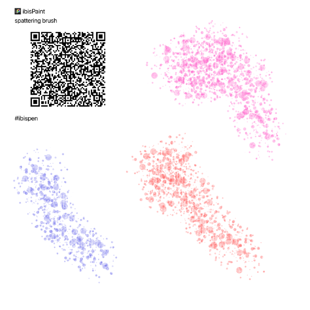 Spattering brush - ibisPaint