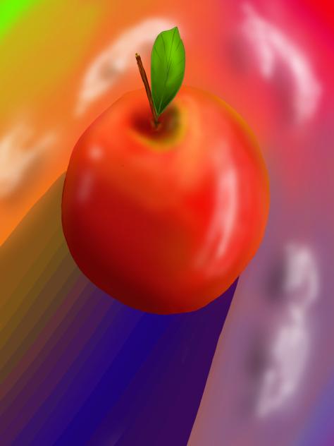 Apple in the sky - ibisPaint
