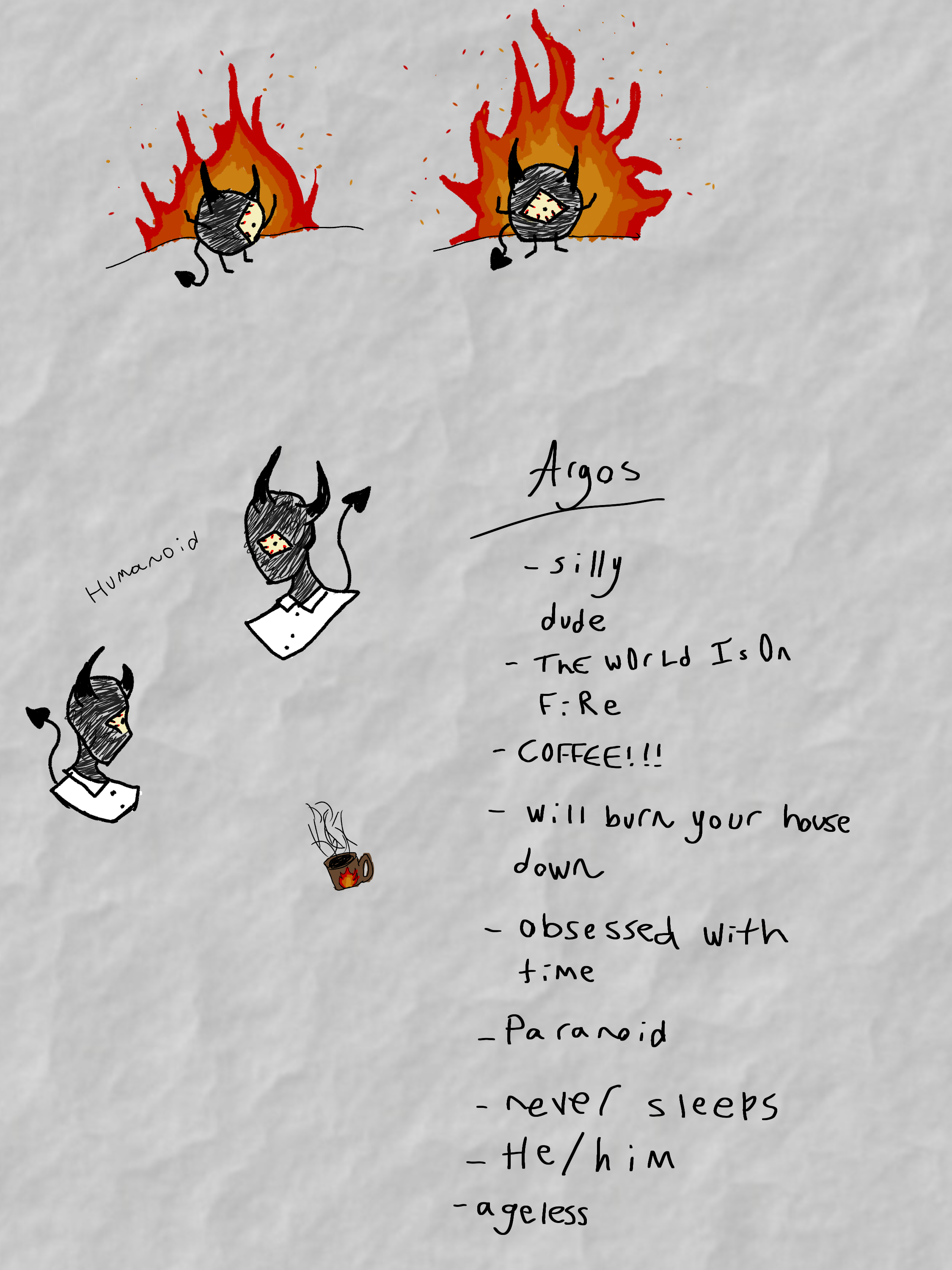 Argos the doodle demon - ibisPaint