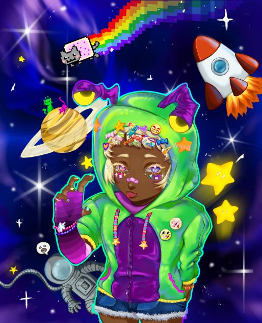 Alien Girl - ibisPaint