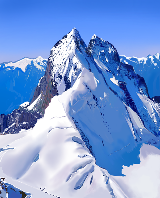 Mount Ushba - ibisPaint