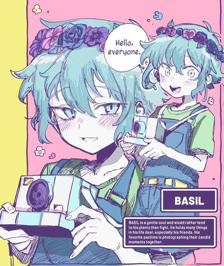 colored basil manga omori watermelon - ibisPaint