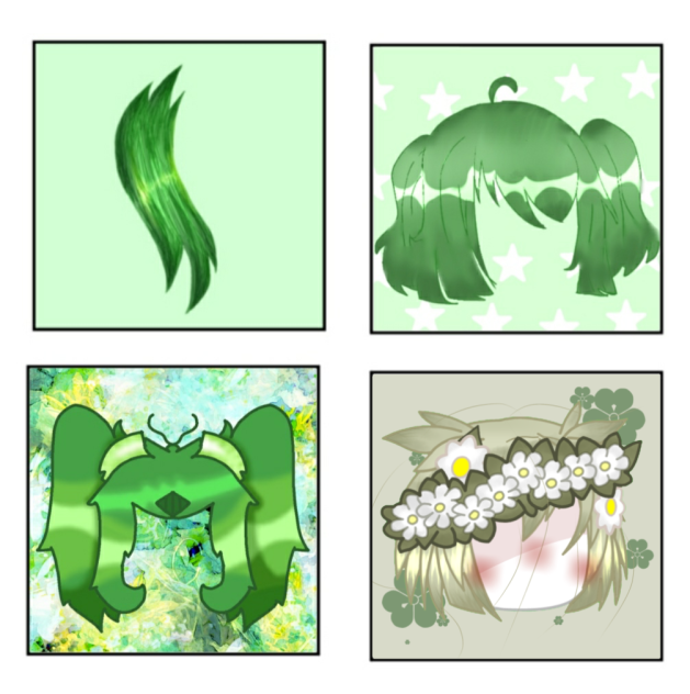 green hair collab ♡ - ibisPaint