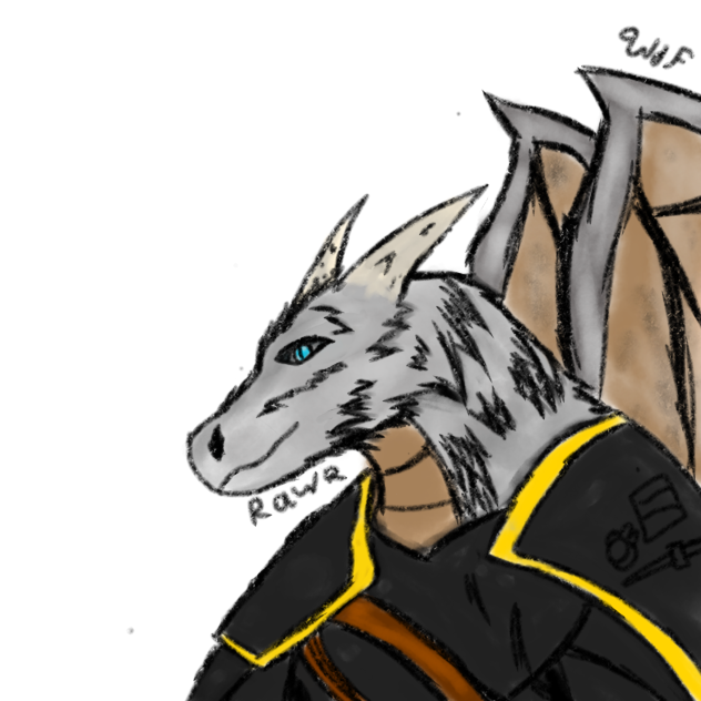 Sûnversian Dragonkin concept 1 - ibisPaint