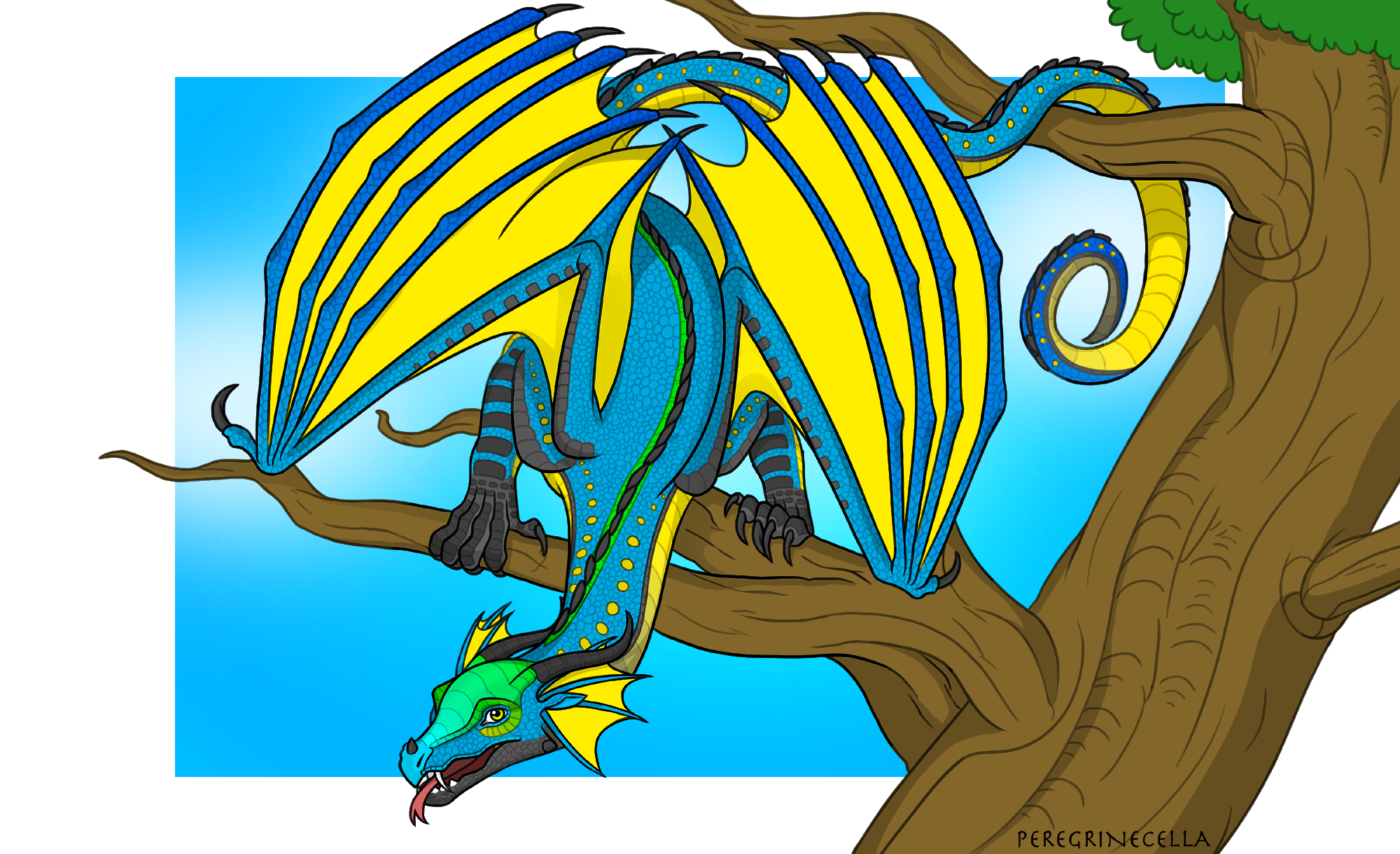 Macaw the Rainwing (Made on a F2U base) - ibisPaint