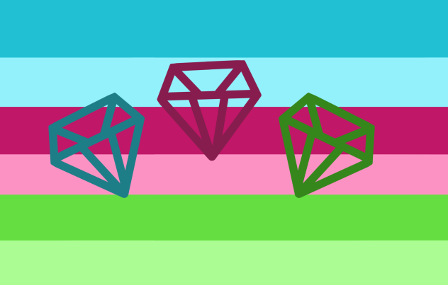 Amphibia Calamity Trio Pride Flag - ibisPaint