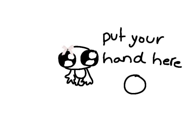 put your hand here! - ibisPaint