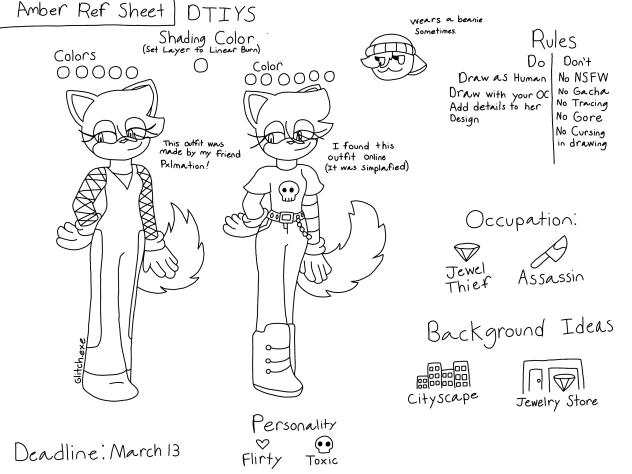 Amber Ref Sheet Outline - ibisPaint