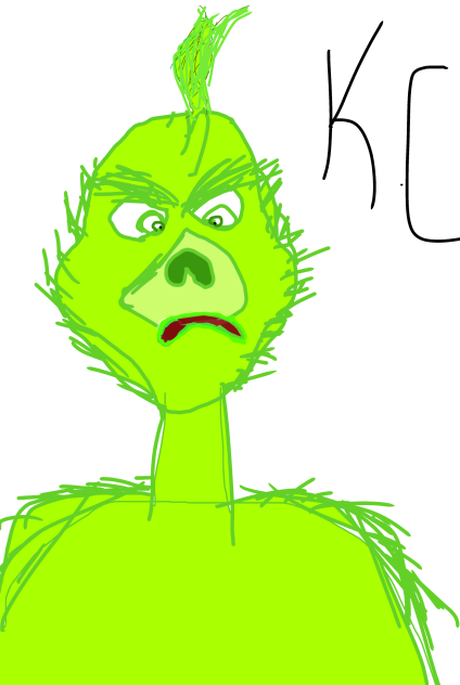 The Grinch as dumb as it gets - ibisPaint