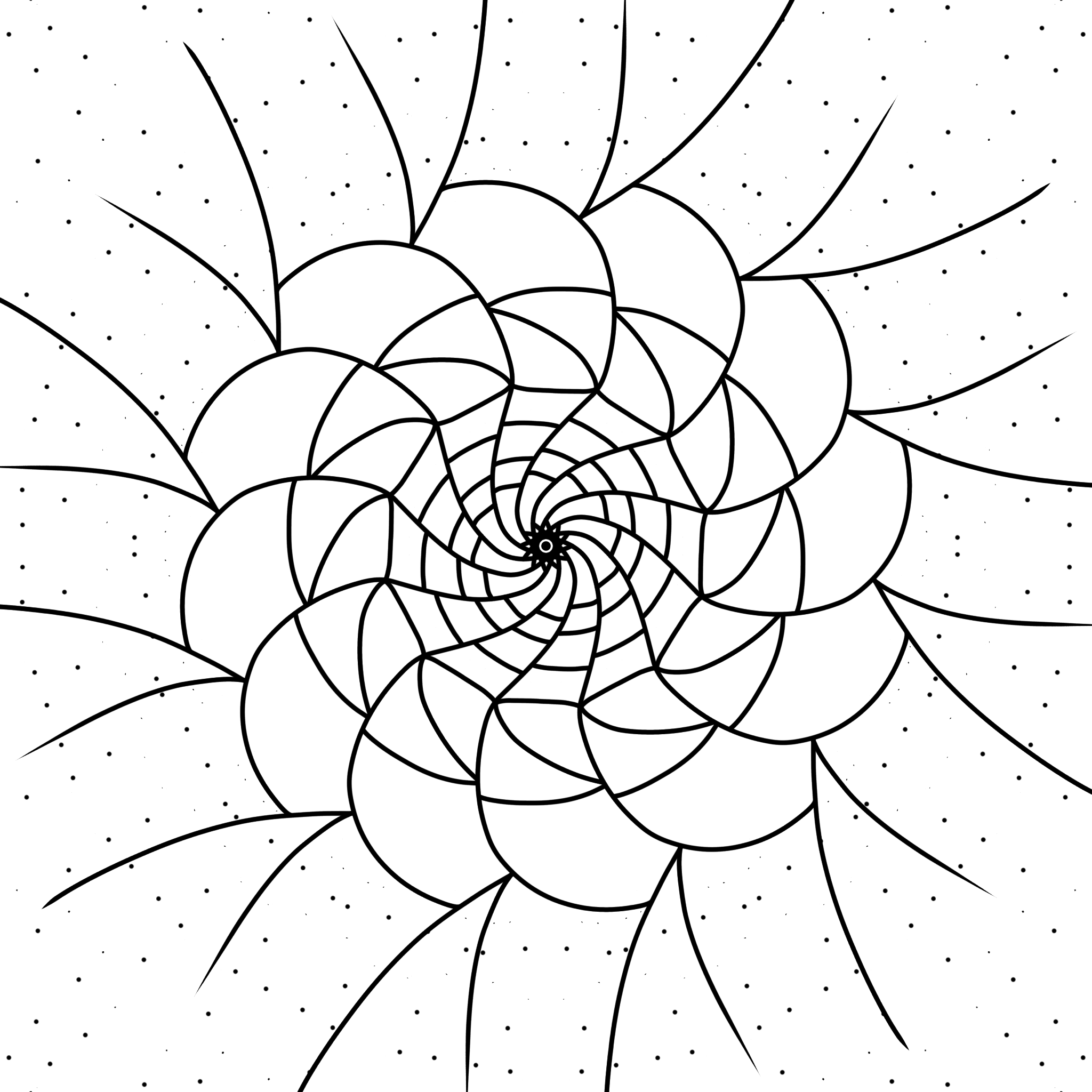 Uncoloured Mandala 1 - ibisPaint