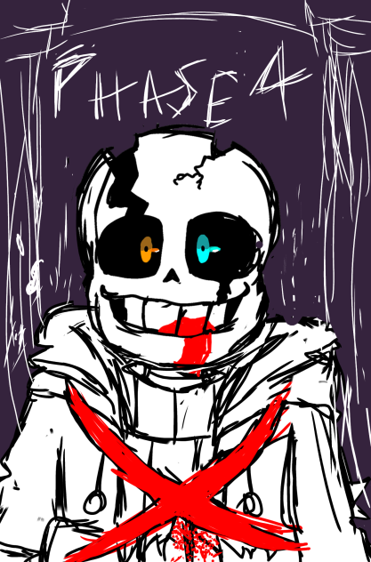 Undertale last breath Sans Phase 4 - ibisPaint