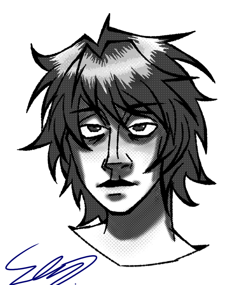 L Lawliet Drawing - ibisPaint