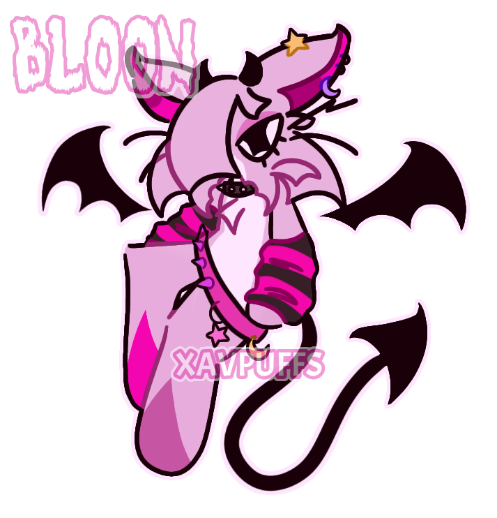 BLOON! A sly pink bat! - ibisPaint