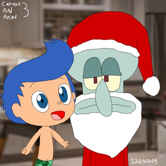 Squidward Claus - ibisPaint