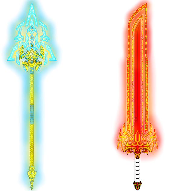 Sea and Shura God Weapon High Tech - ibisPaint