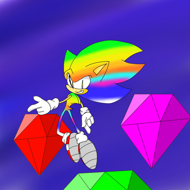 sonic multicolor - ibisPaint