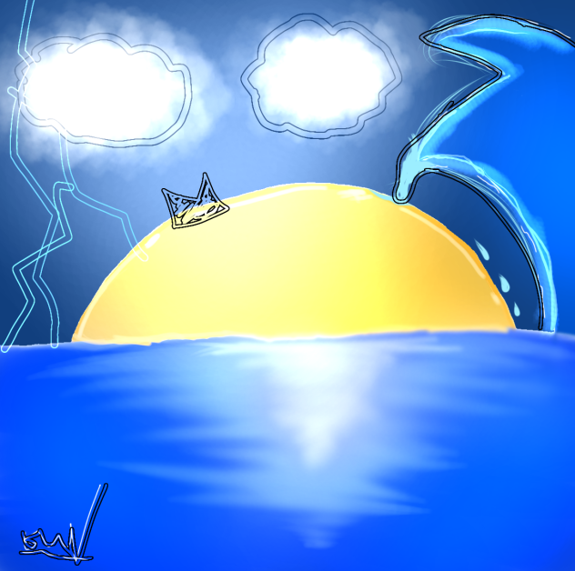 Sunlight coming up - ibisPaint