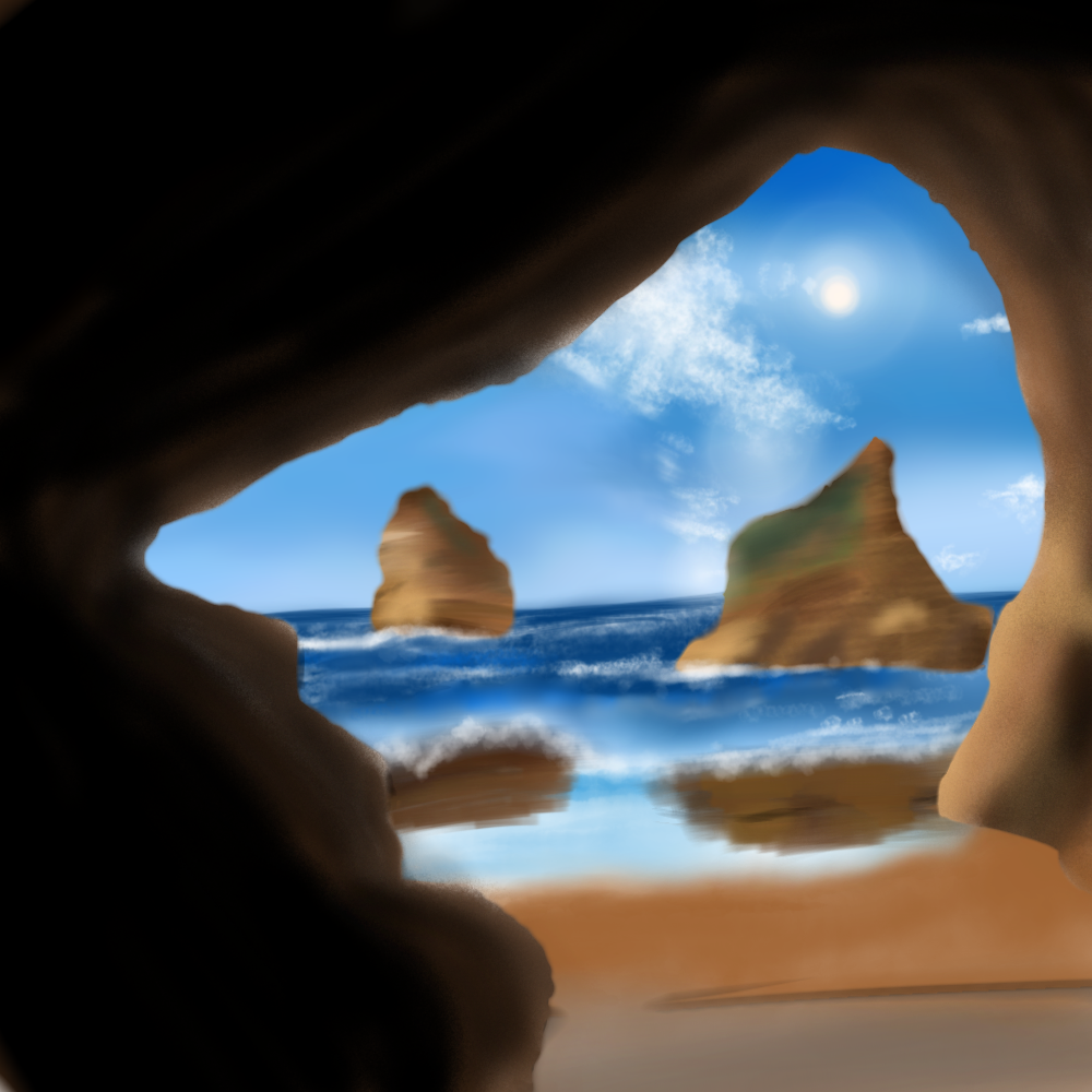 Ocean scenery - ibisPaint