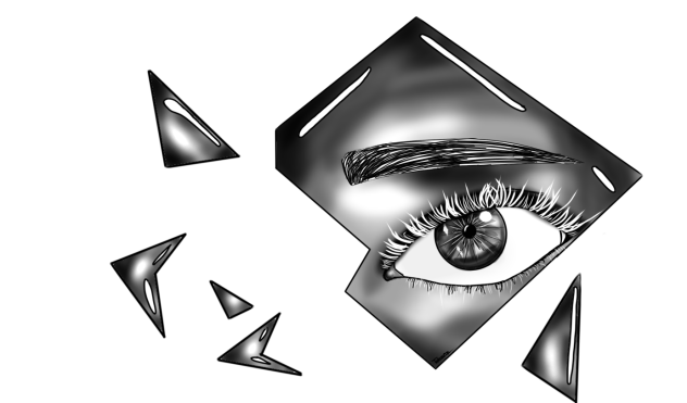 Shattered glass look - ibisPaint