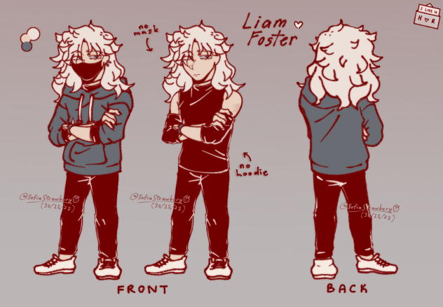 𝟏𝟓 𝐲𝐨 𝐋𝐢𝐚𝐦 𝐅𝐨𝐬𝐭𝐞𝐫, 𝐅𝐮𝐥𝐥-𝐁𝐨𝐝𝐲 𝐑𝐞𝐟𝐞𝐫𝐞𝐧𝐜𝐞 🤍 - ibisPaint