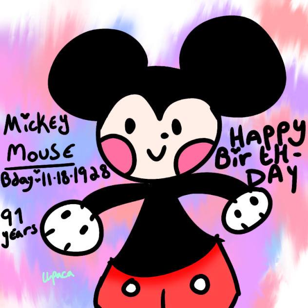 Happy Birthday Mickey - ibisPaint