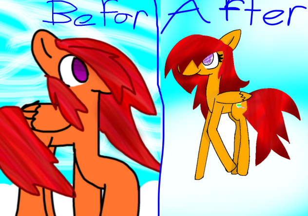 Before and after - ibisPaint