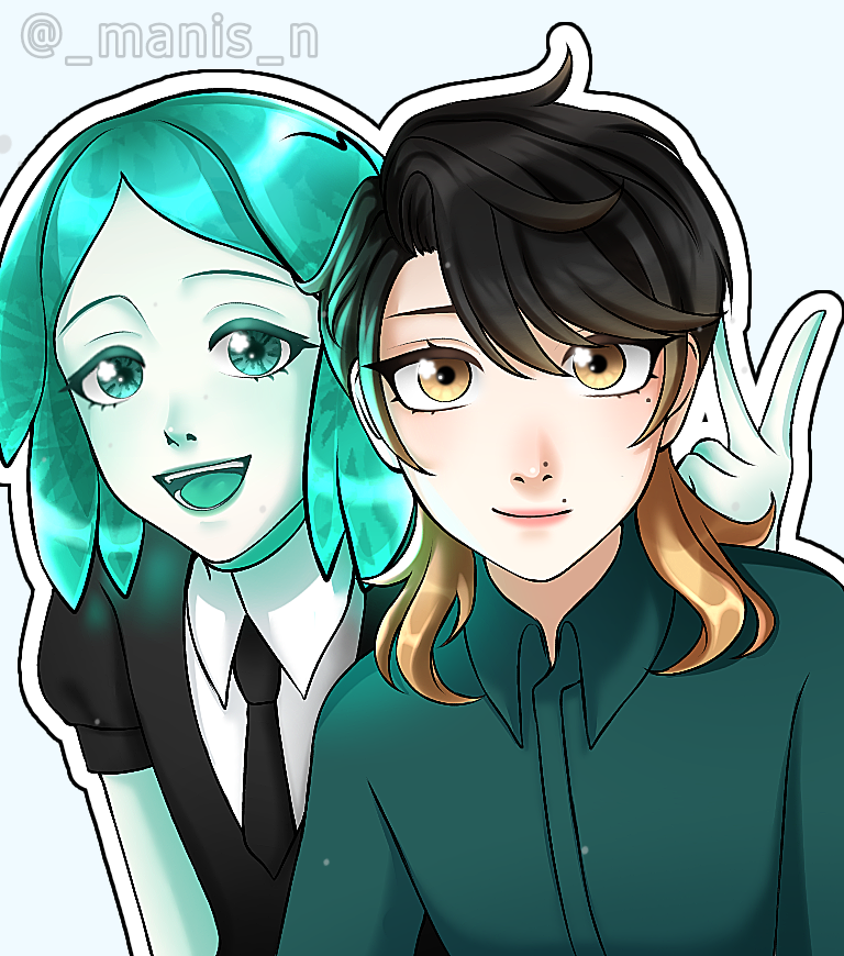kaiju and phos - ibisPaint