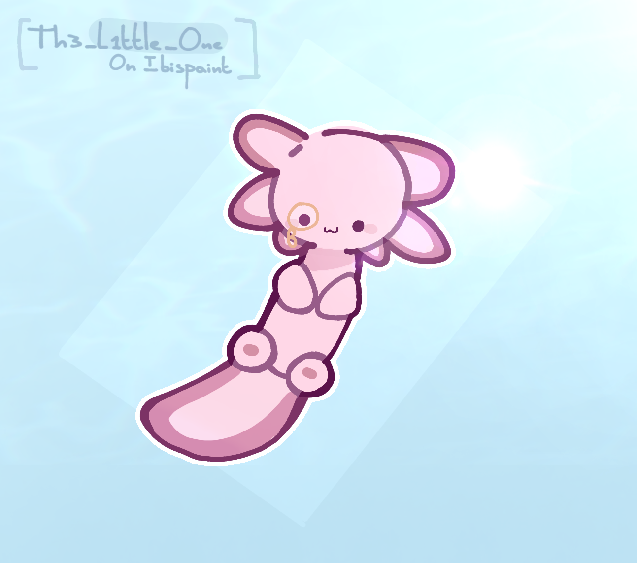 - Oliver the Bri'ish axolotl - - ibisPaint