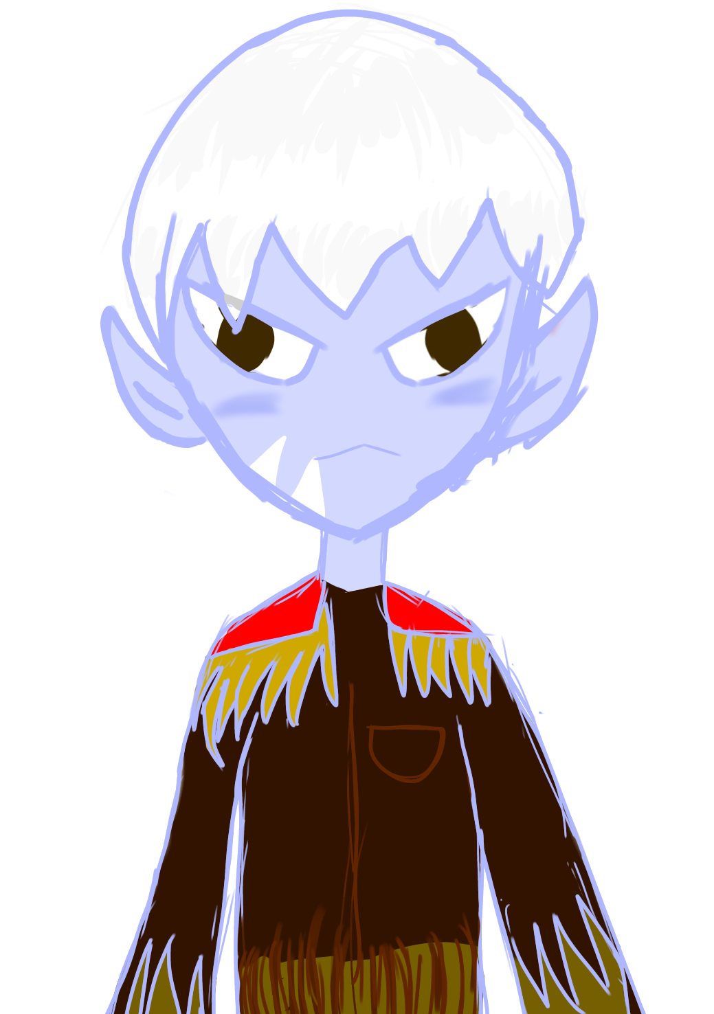 블루스킨 외계인 blue skin Alien - ibisPaint