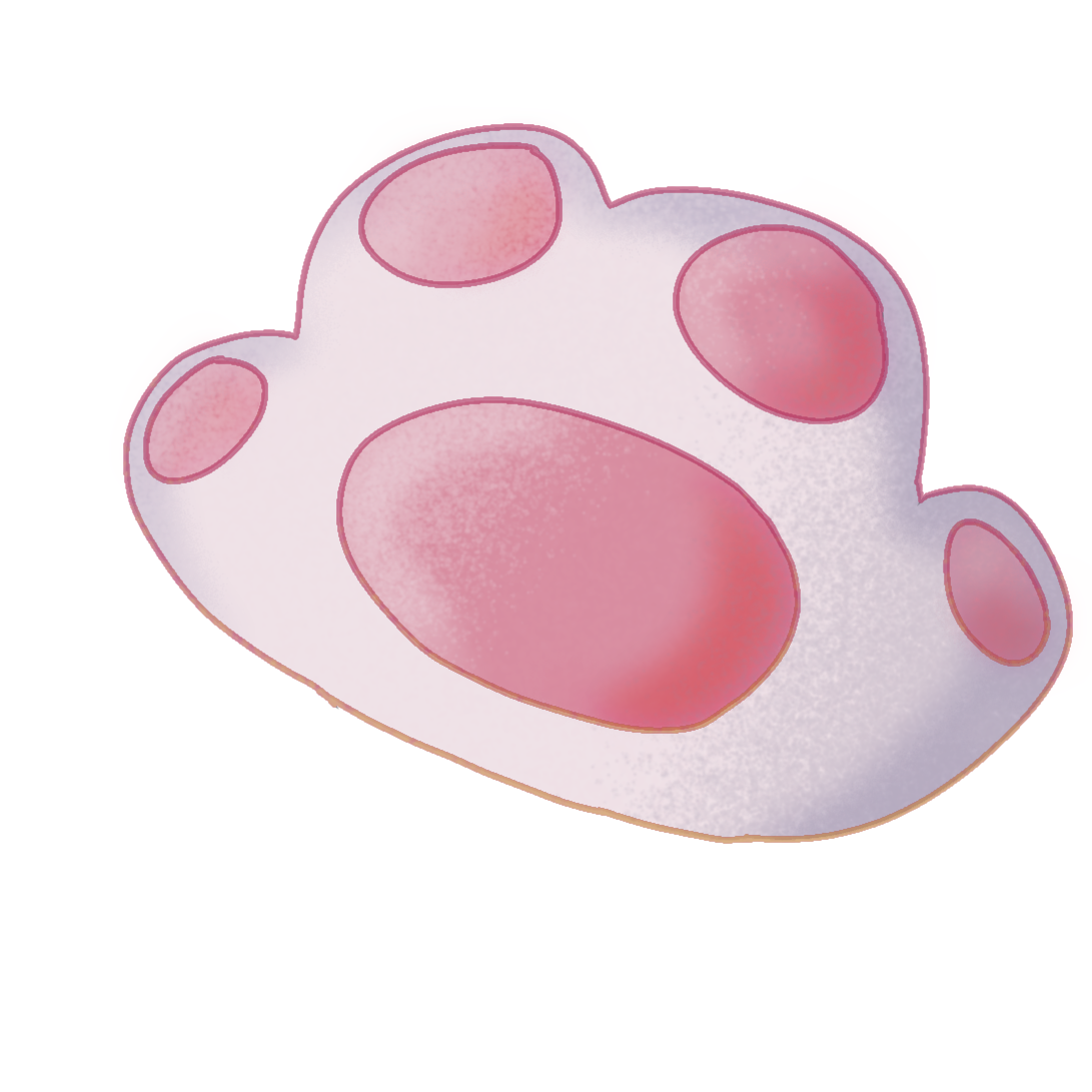 Cat paw pillow item - ibisPaint