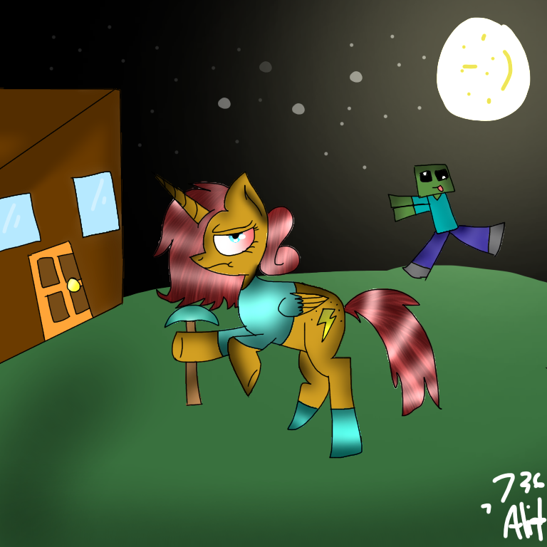Mlp+Minecraft Crossover Speedpaint - ibisPaint