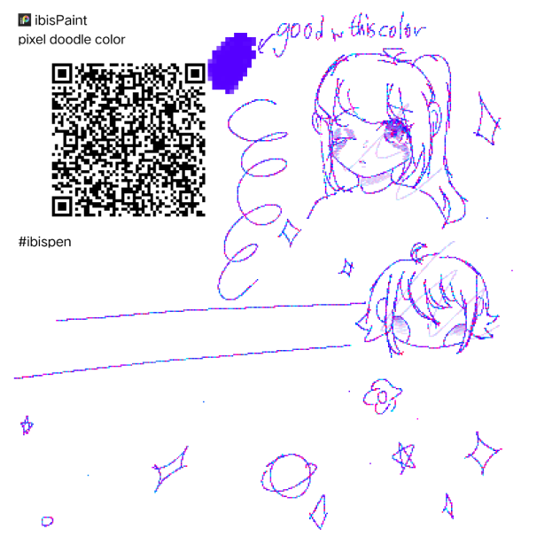 pixel doodle color i made - ibisPaint