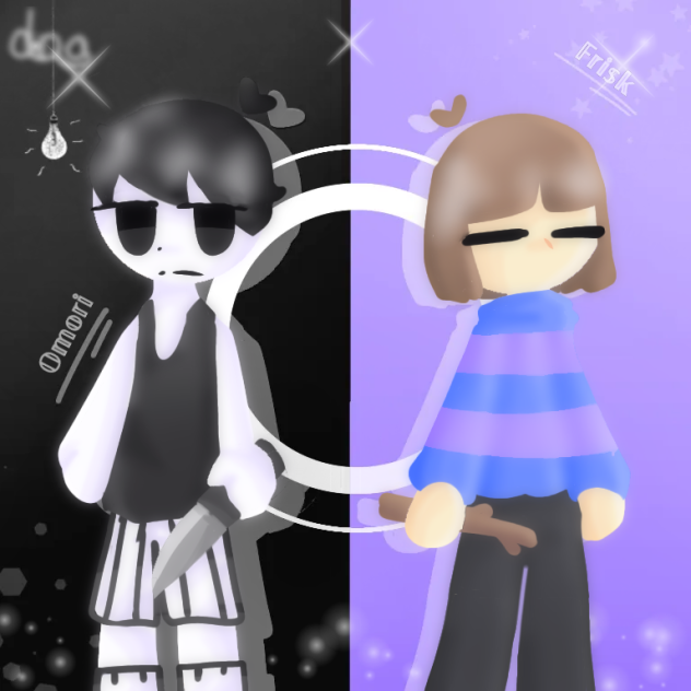 omori&frisk - ibisPaint