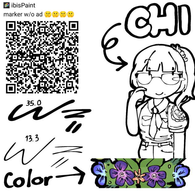 Chi's lineart brush - ibisPaint