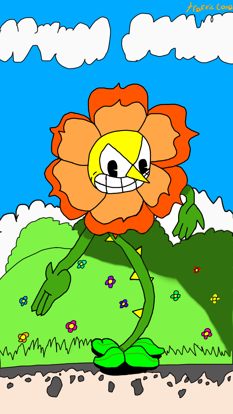 ~Cagney Carnation~ Cuphead Speed Paint!) - ibisPaint