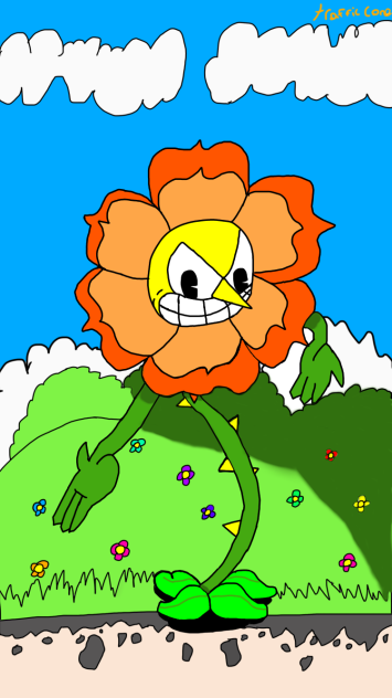 ~Cagney Carnation~ Cuphead Speed Paint!) - ibisPaint