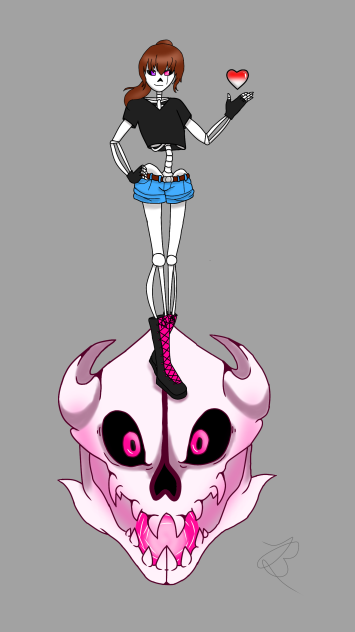 Sally the Skeleton - ibisPaint