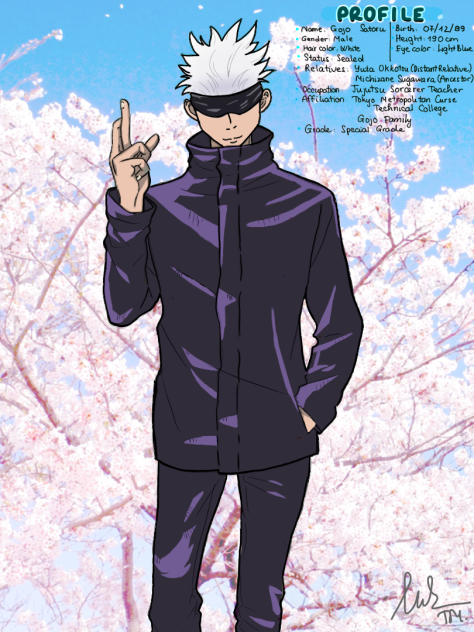 GOJO SATORU ( JUJUTSU KAISEN ) - ibisPaint