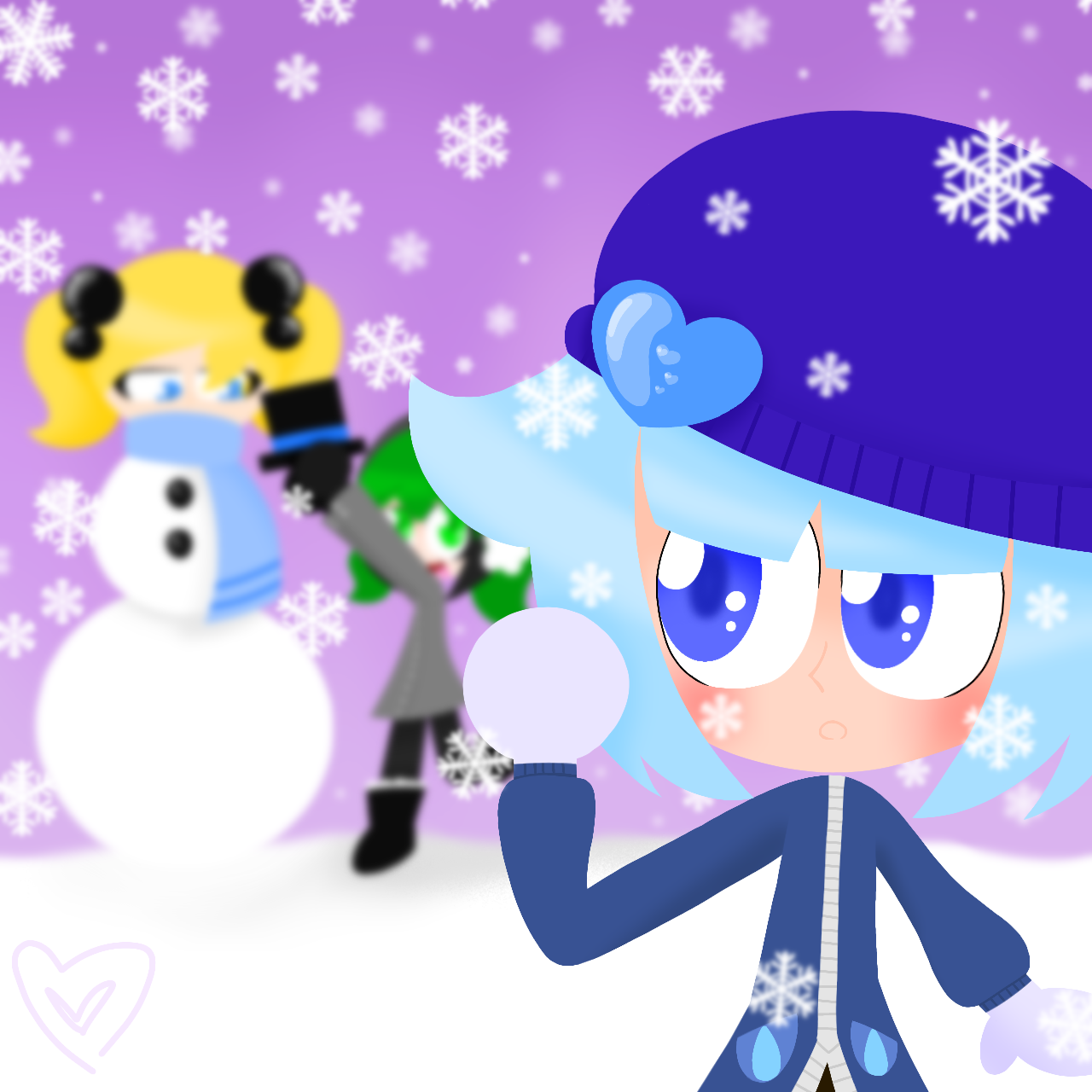 hell nah they turned Oxi into a snowman - ibisPaint