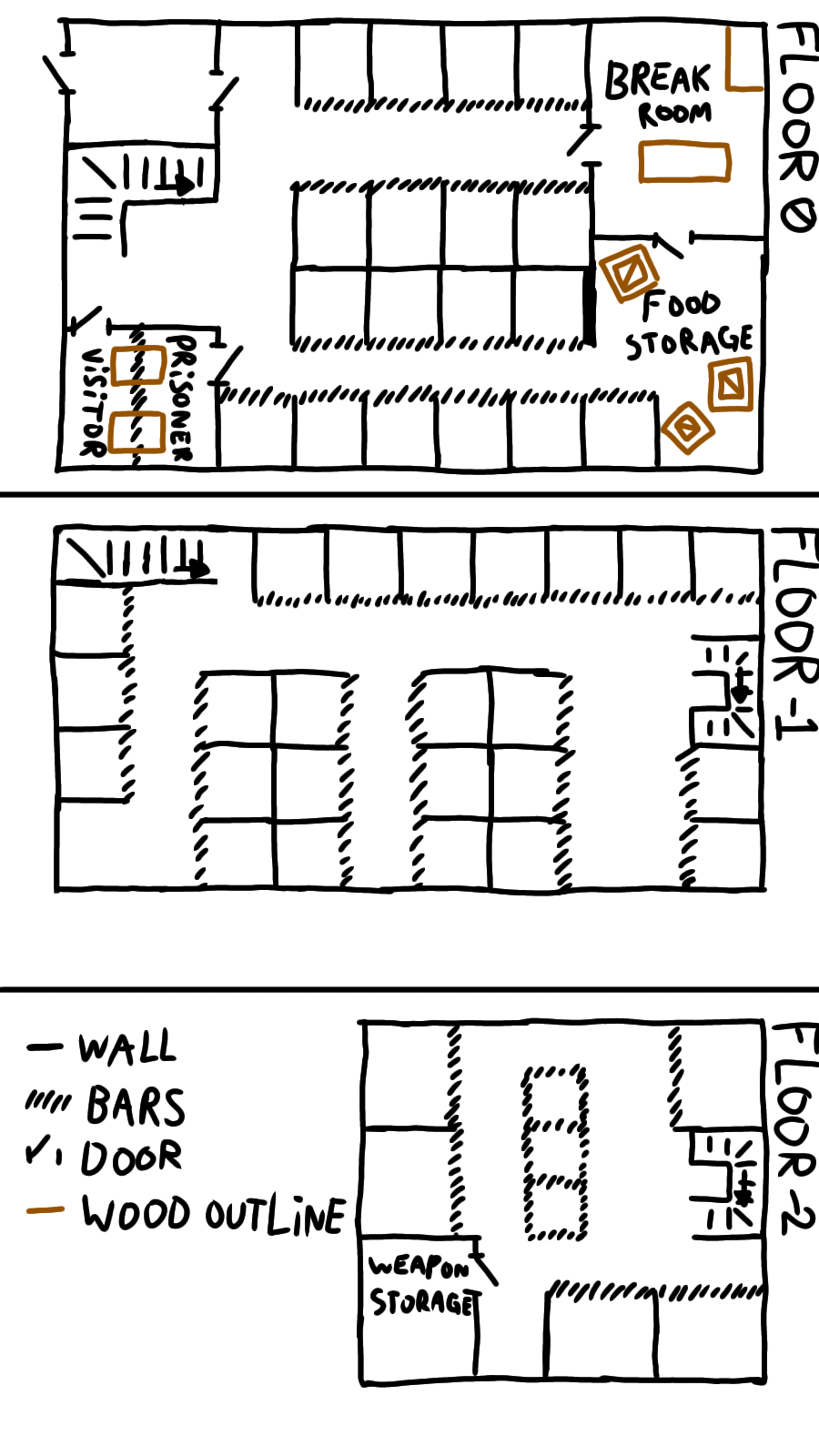 blueprint of the Cliff prison - ibisPaint