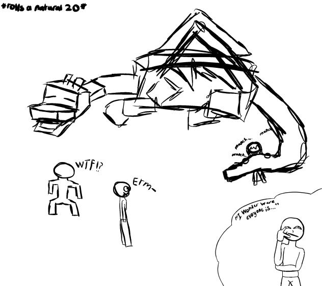 Goofy DND sketch - ibisPaint